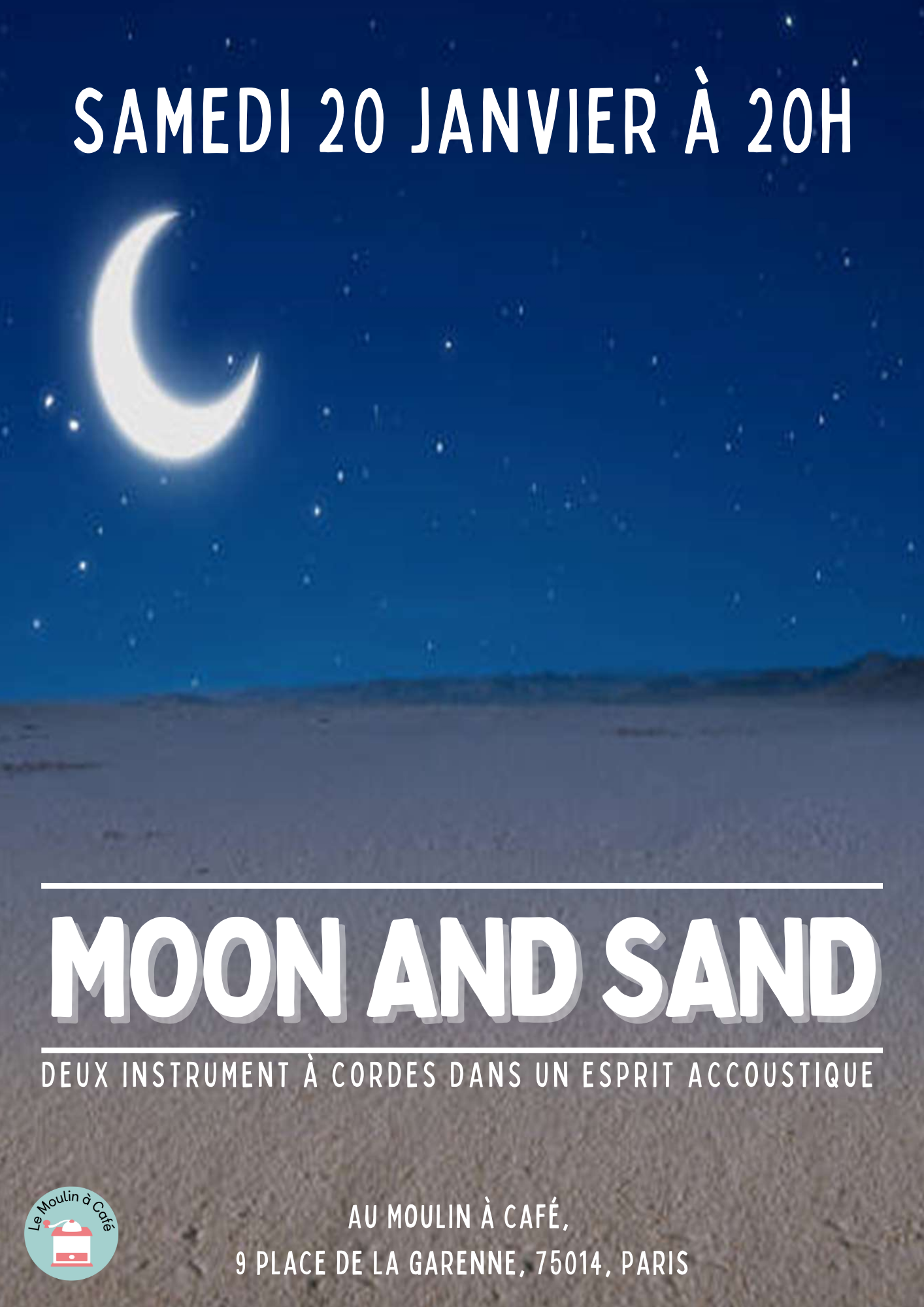 Concert : MOON AND SAND – Bienvenue au Moulin à Café