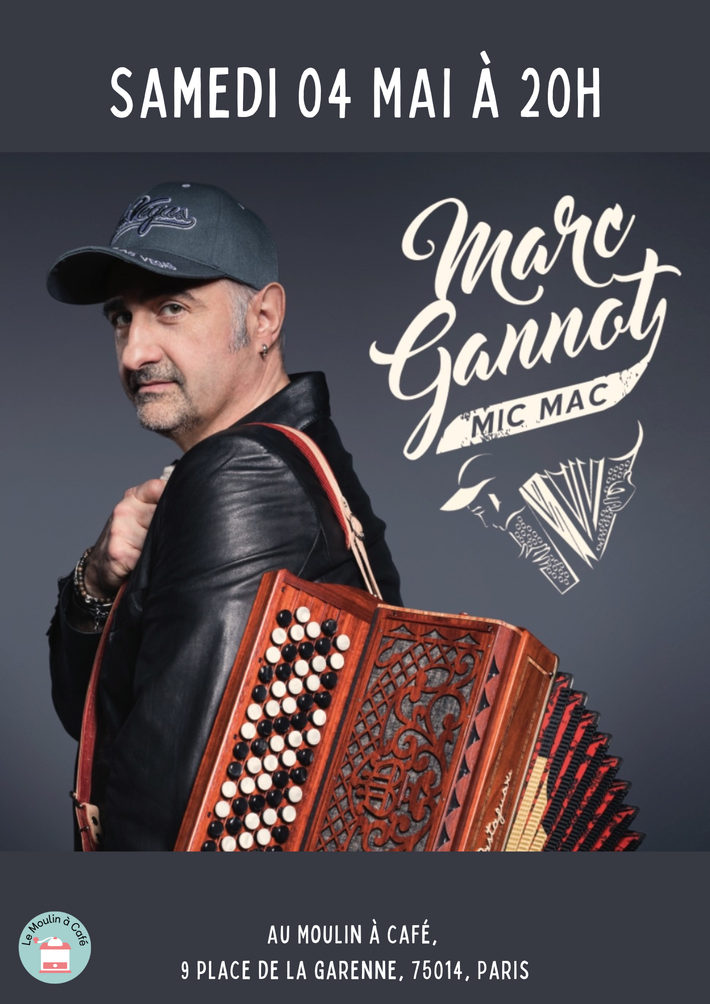 Concert : Marc Gannot – Bienvenue au Moulin à Café