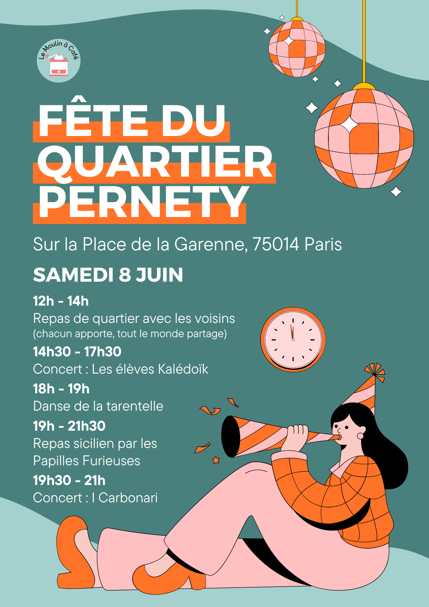 Fête du quartier Pernety – Bienvenue au Moulin à Café