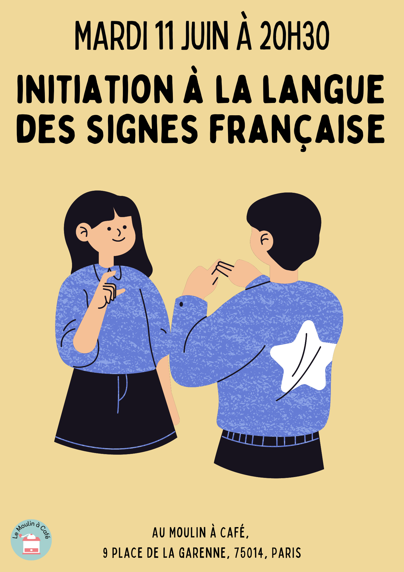 Initiation en langue des signes française – Bienvenue au Moulin à Café