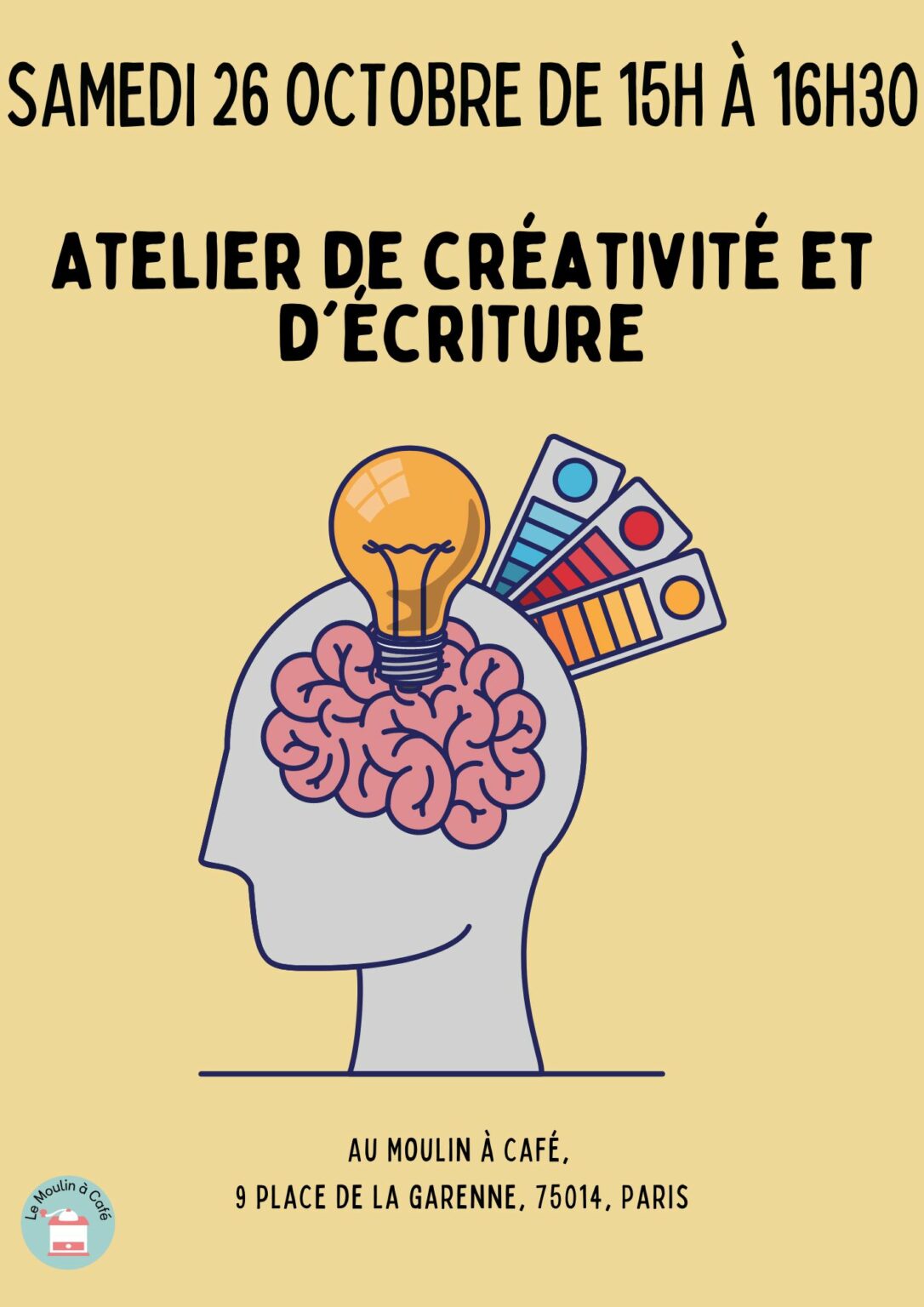 Atelier créativité et d’écriture – Bienvenue au Moulin à Café