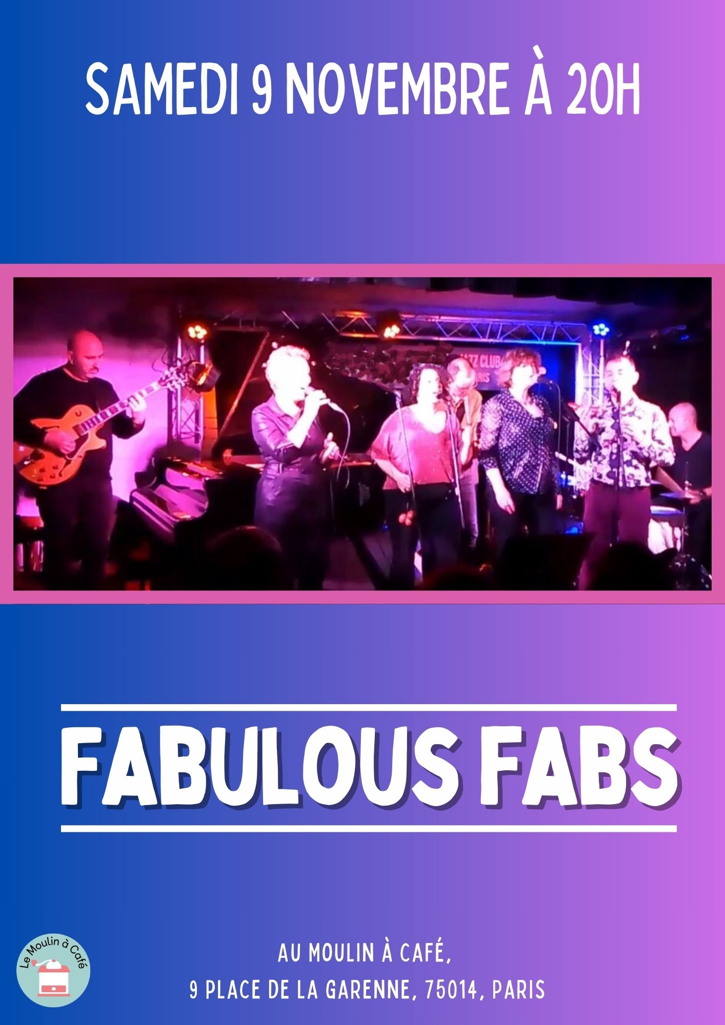 Concert : Fabulous Fabs – Bienvenue au Moulin à Café
