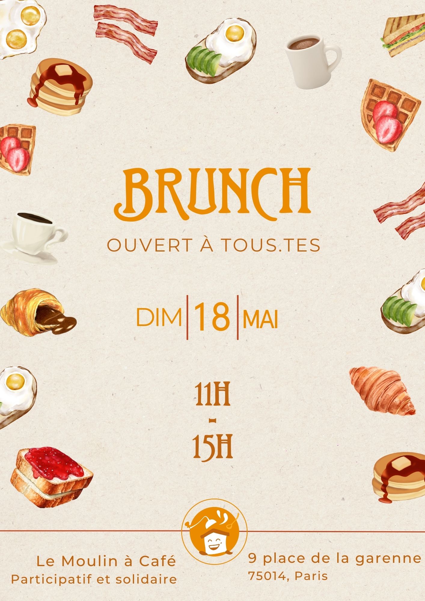Brunch du dimanche ! – Bienvenue au Moulin à Café